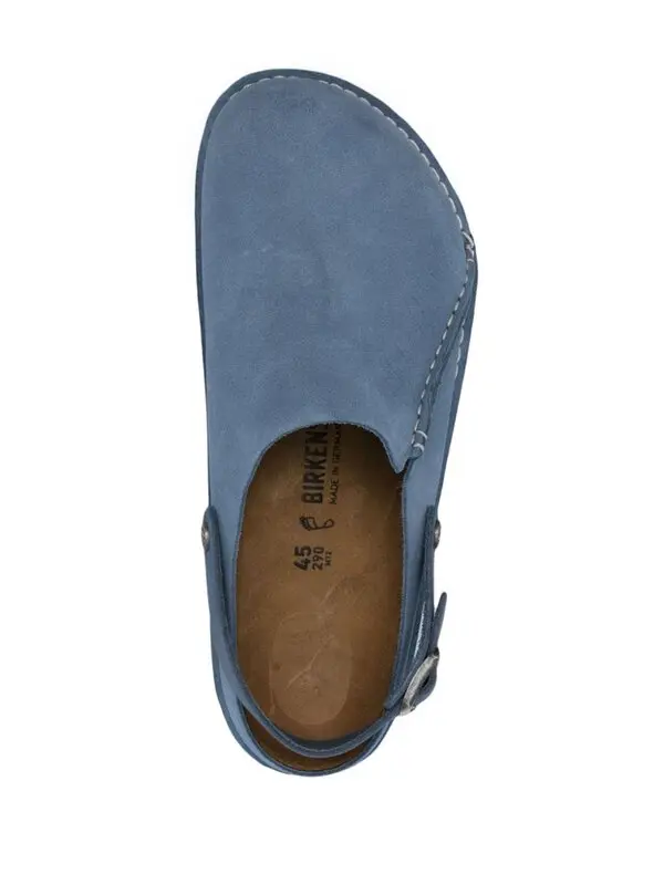 BIRKENSTOCK Suede Clogs - Blue