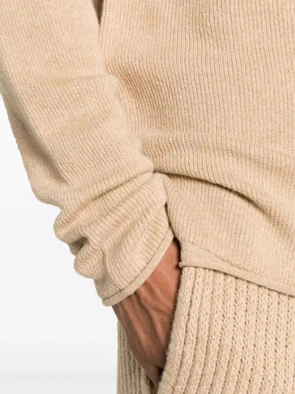 Alanui Ribbed Polo Top - Neutrals