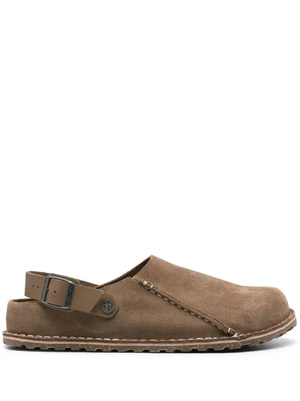 BIRKENSTOCK Lutry Suede Clogs - Neutrals