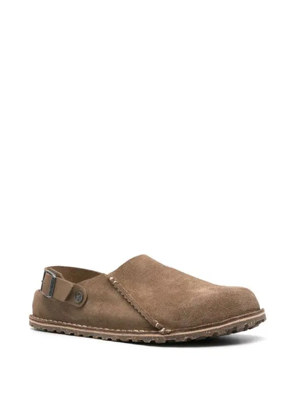 BIRKENSTOCK Lutry Suede Clogs - Neutrals