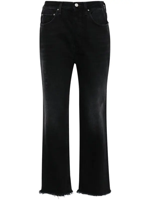 TOTEME High-rise Straight-leg Jeans - Black