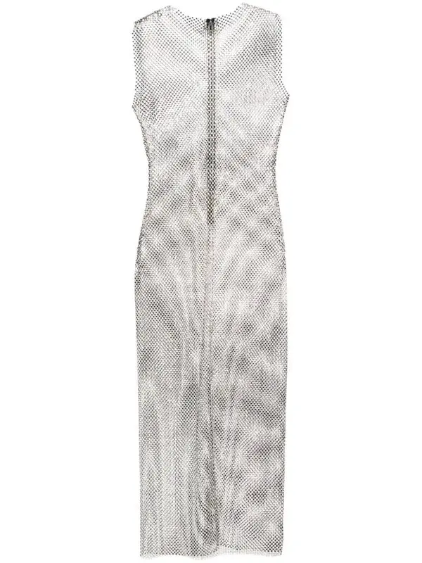 Philosophy Di Lorenzo Serafini Rhinestone Embellished Maxi Dress - Metallic