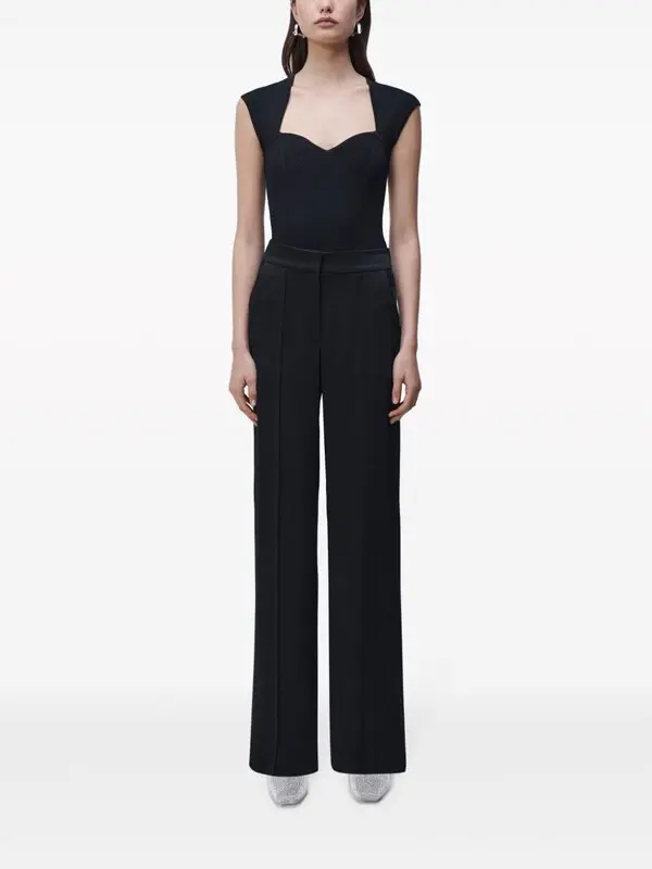Simkhai Kyra High-waisted Crepe Trousers - Black