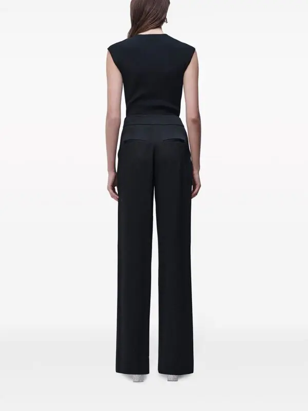 Simkhai Kyra High-waisted Crepe Trousers - Black