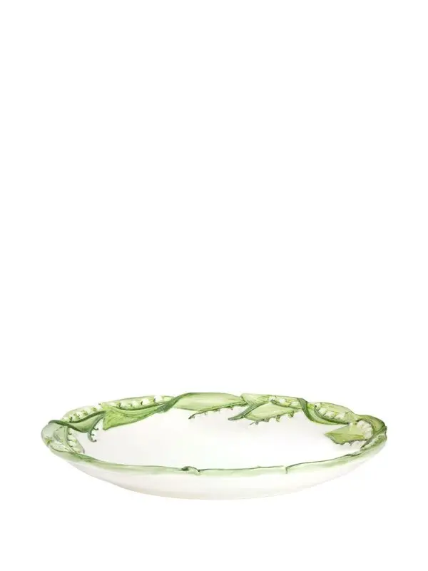 LES-OTTOMANS Lily Of The Valley Dinner Plate