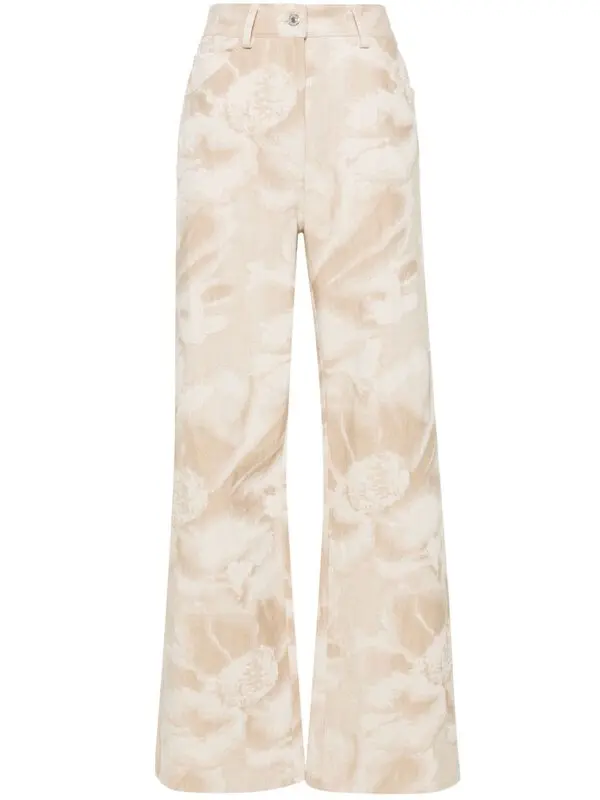 MSGM High-waist Straight-leg Jeans