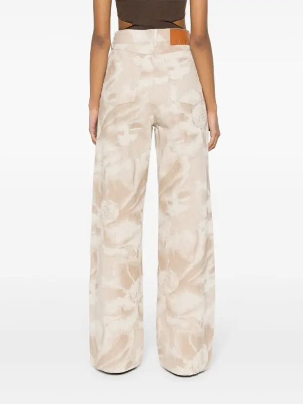 MSGM High-waist Straight-leg Jeans
