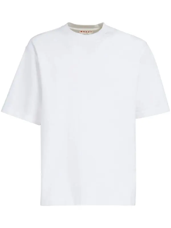 Marni Logo-patch Cotton T-shirt - White