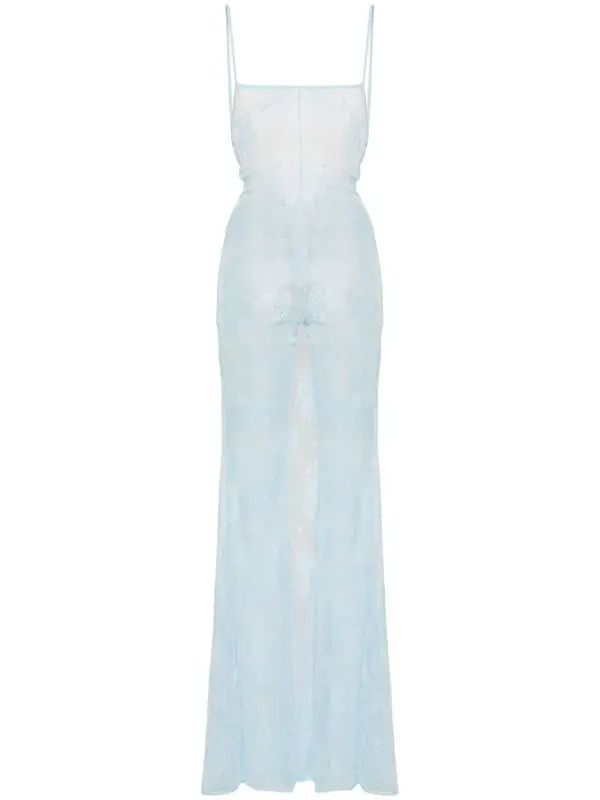 Gcds Floral Lace Jumpsuit - Blue
