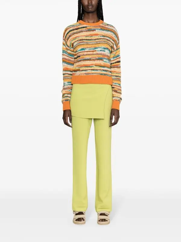 Alanui Madurai Striped Intarsia-knit Jumper