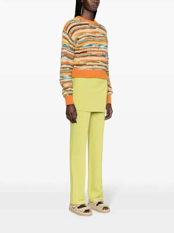 Alanui Madurai Striped Intarsia-knit Jumper