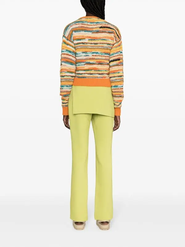 Alanui Madurai Striped Intarsia-knit Jumper