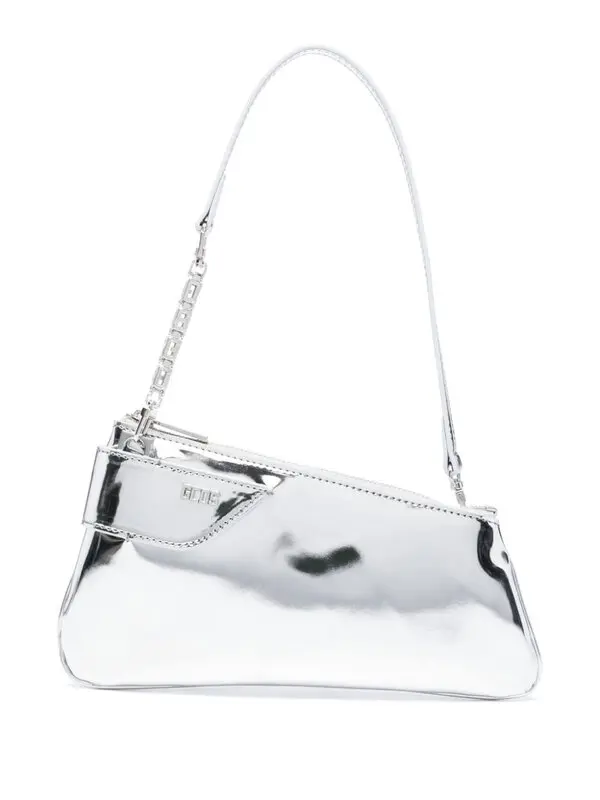 Gcds Comma Notte Leather Bag - Silver
