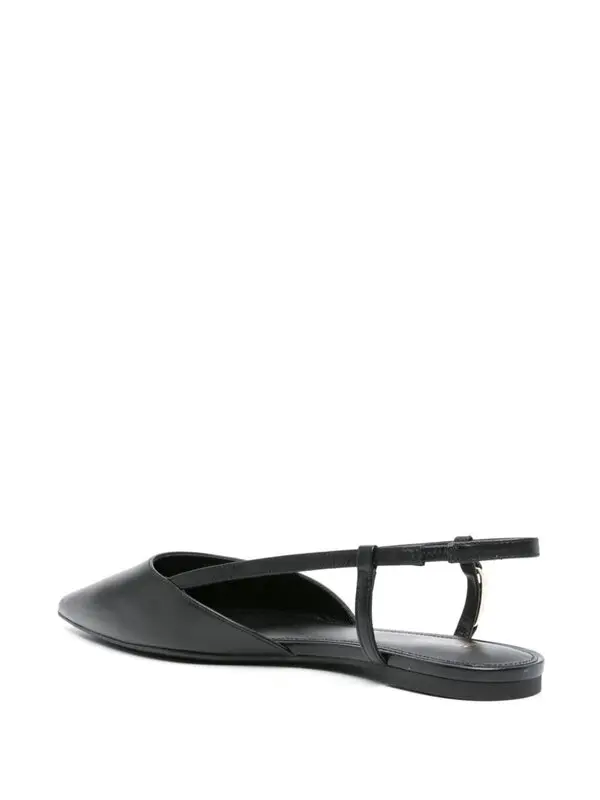 Michael Kors Logo Plaque Leather Pumps