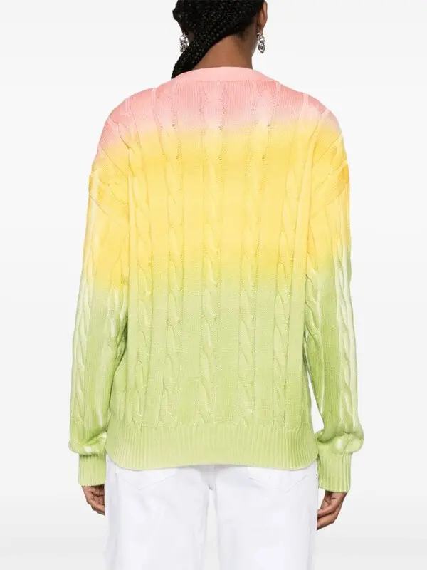 MSGM Cable-knit Cardigan - Yellow