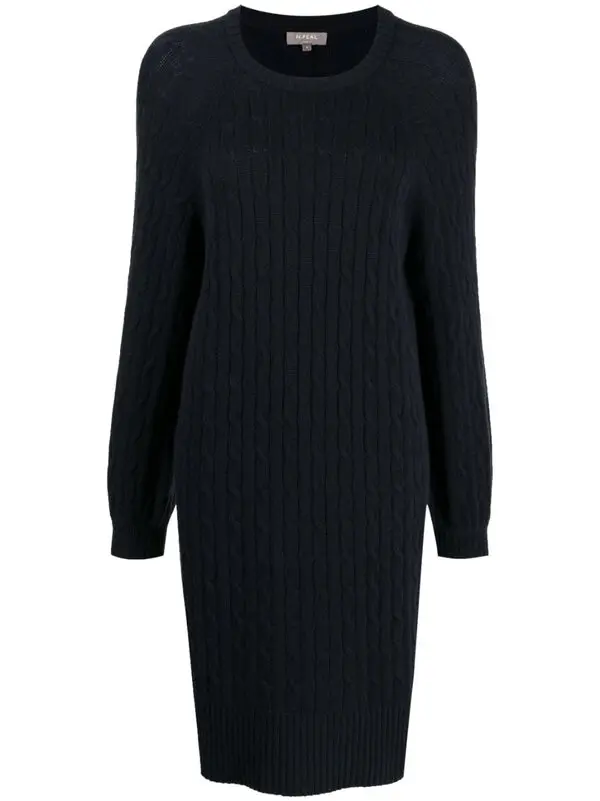 N.peal Cable-knit Round-neck Dress
