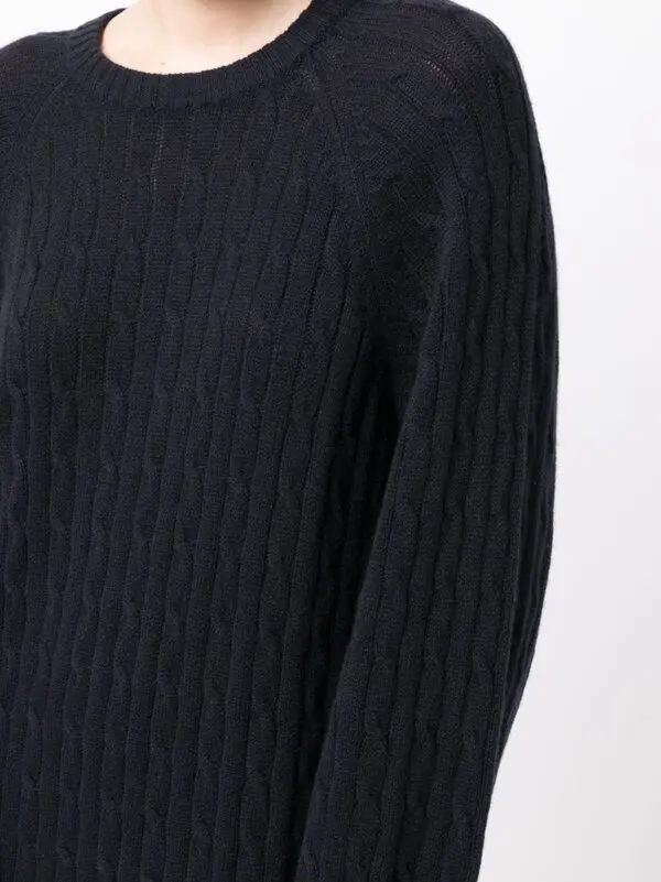 N.peal Cable-knit Round-neck Dress