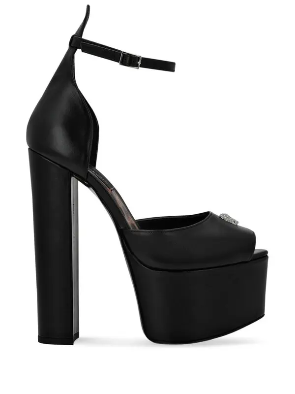 Philipp Plein Platform Leather Sandals