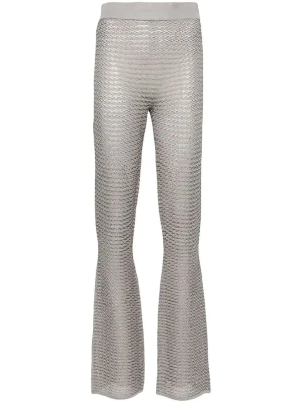 Remain Birger Christensen Metallic Striped Flared Trousers