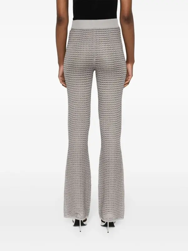 Remain Birger Christensen Metallic Striped Flared Trousers