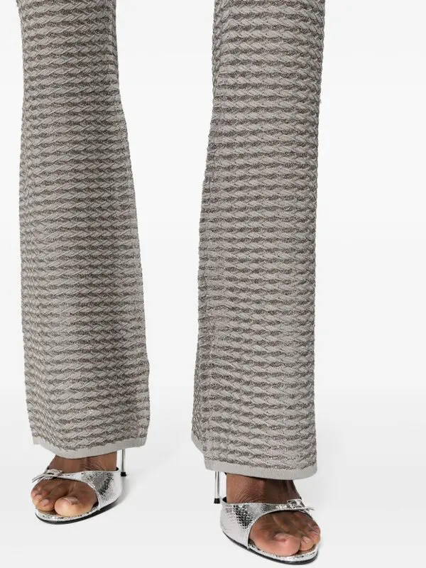 Remain Birger Christensen Metallic Striped Flared Trousers