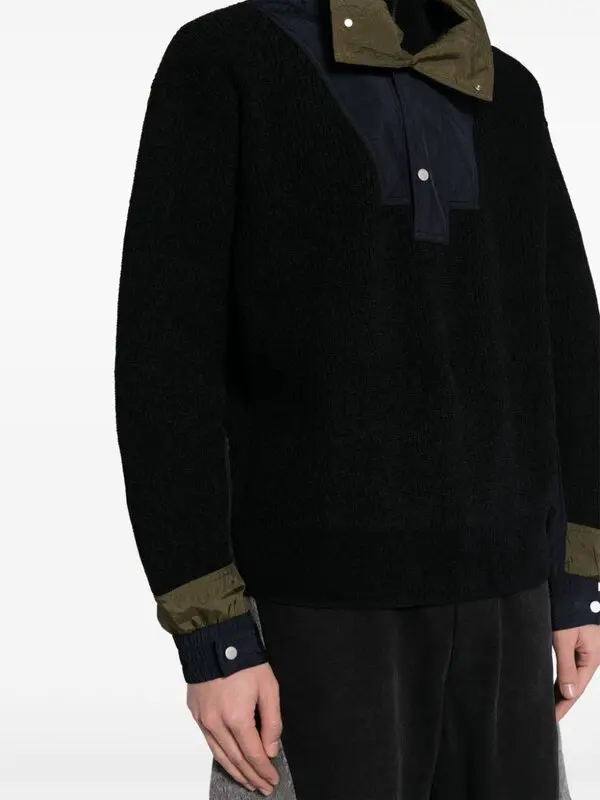 CROQUIS Contrast-panel Knit Jumper