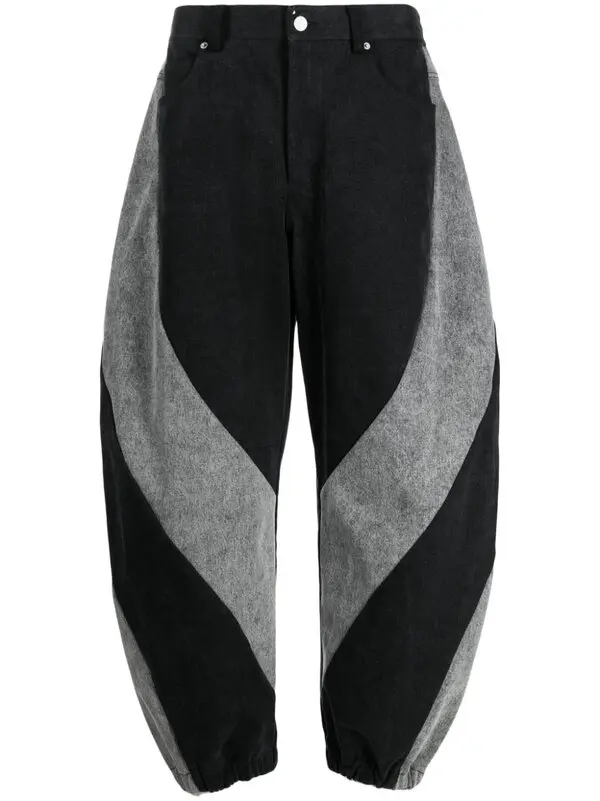 CROQUIS Two-tone Baggy Jeans
