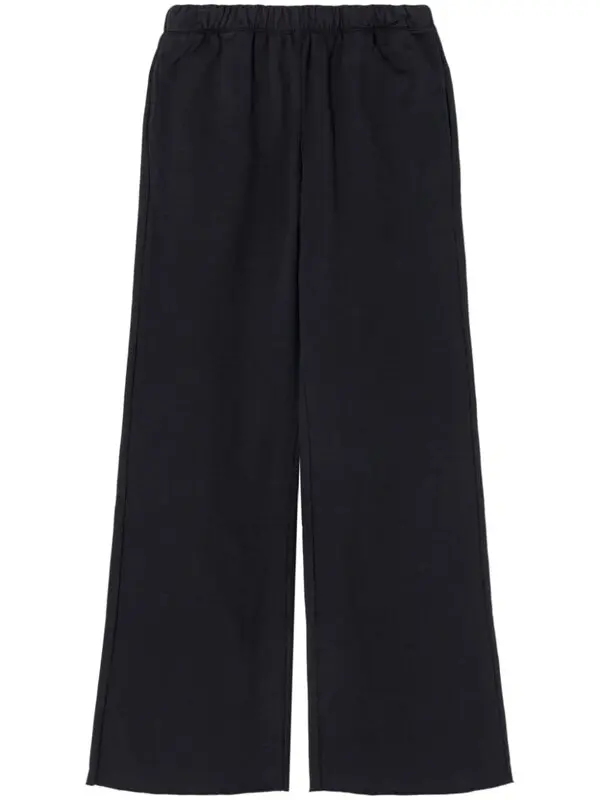 RE/DONE Hanes Organic Cotton Fleece Track Pants - Black