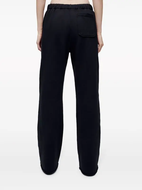 RE/DONE Hanes Organic Cotton Fleece Track Pants - Black