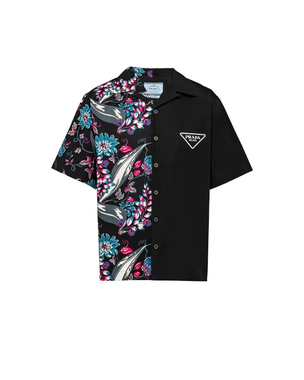 Prada Hort-leeved Cotton Hirt