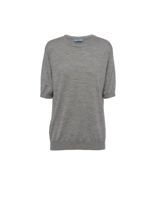 Prada Cashmere Crew-neck Sweater - Grey