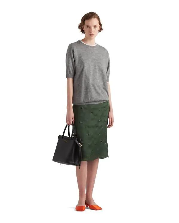Prada Cashmere Crew-neck Sweater - Grey