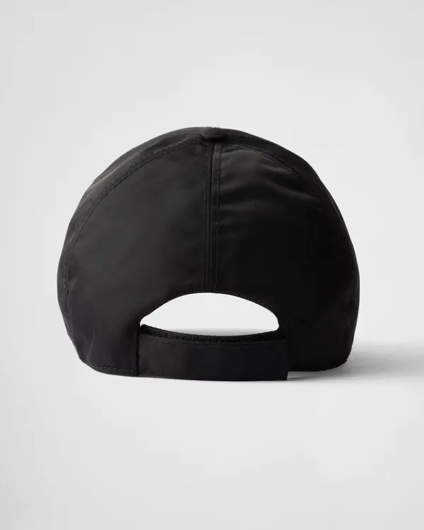 Prada Re-Nylon Baseball Cap - Black/White | Editorialist