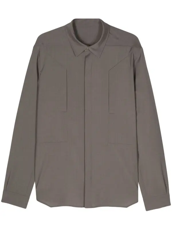 Rick Owens Fogpocket Virgin Wool Shirt