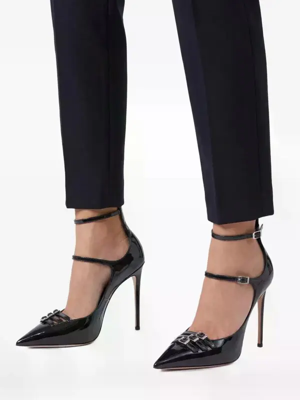 LE SILLA Morgana 120mm Leather Pumps - Black