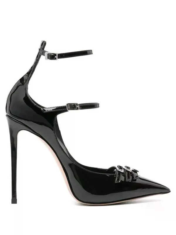 LE SILLA Morgana 120mm Leather Pumps - Black