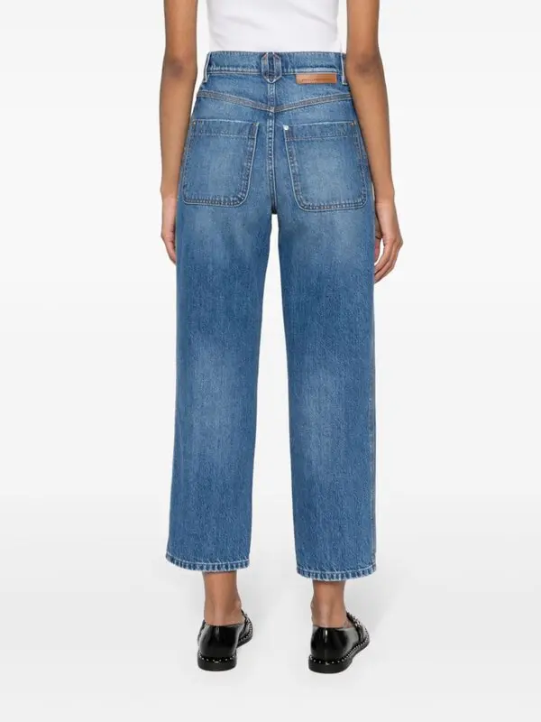Stella McCartney Crystal-embellished Jeans - Blue