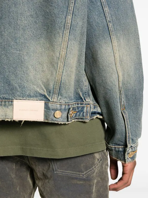 PURPLE BRAND P027 Denim Trucker Jacket