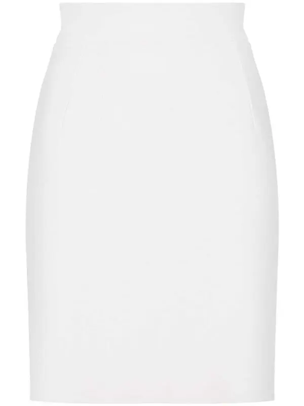 Dolce & Gabbana Virgin Wool Straight Miniskirt