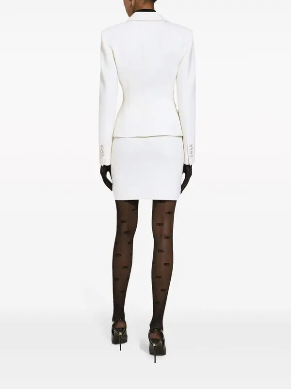 Dolce & Gabbana Virgin Wool Straight Miniskirt