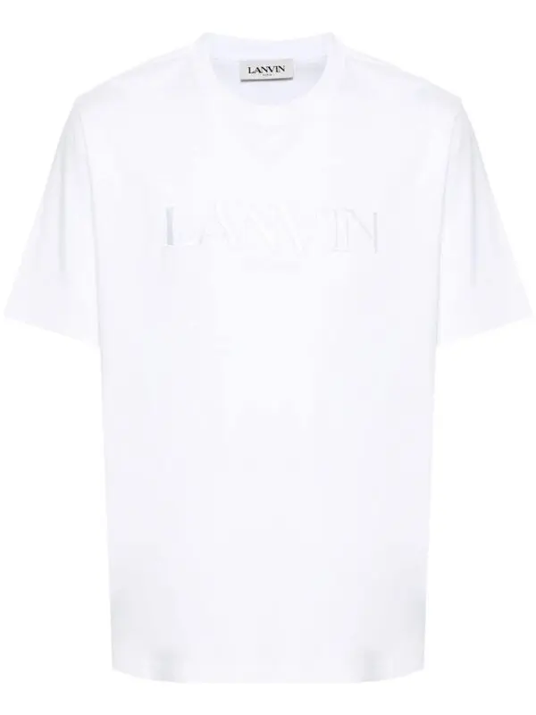 LANVIN Logo-embroidered Cotton T-shirt