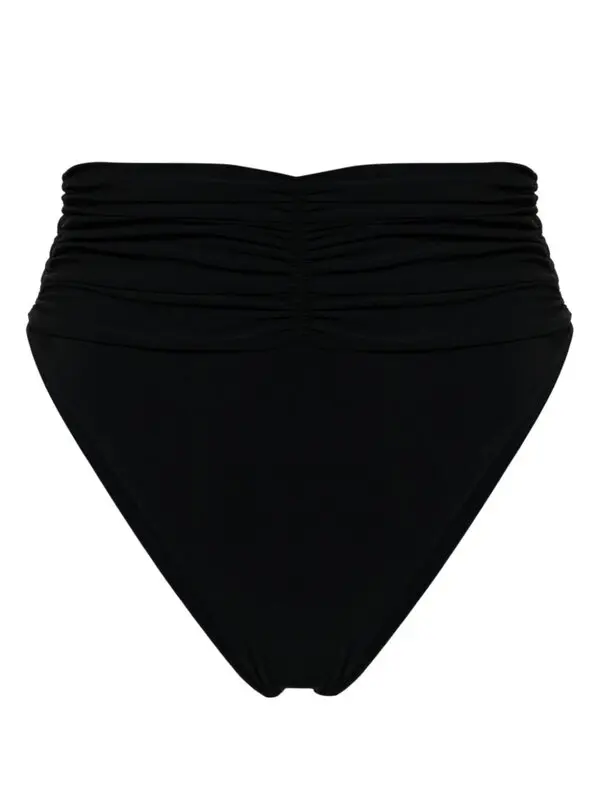 Magda Butrym Floral Appliqué Bikini Bottom - Black