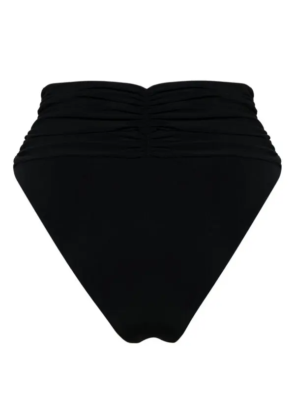 Magda Butrym Floral Appliqué Bikini Bottom - Black