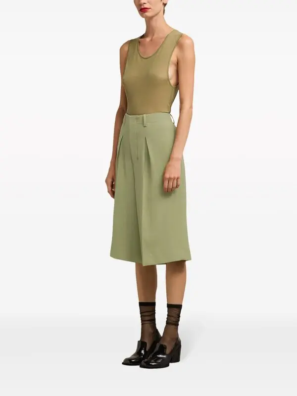 Ami Tailored Knee-length Shorts - Green
