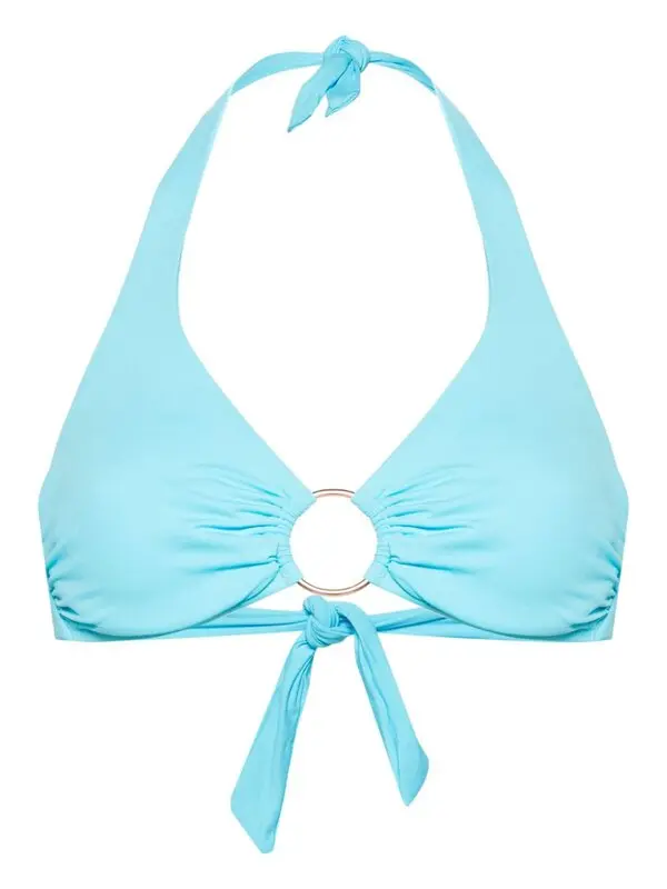 Melissa Odabash Brussels Ring-detailed Bikini Top - Blue
