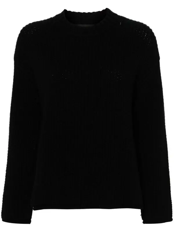 Alanui Ribbed Knit Jumper - Black