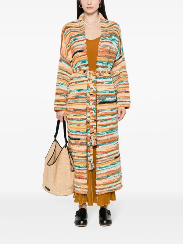 Alanui Maduray Patterned-intarsia Knit Coat