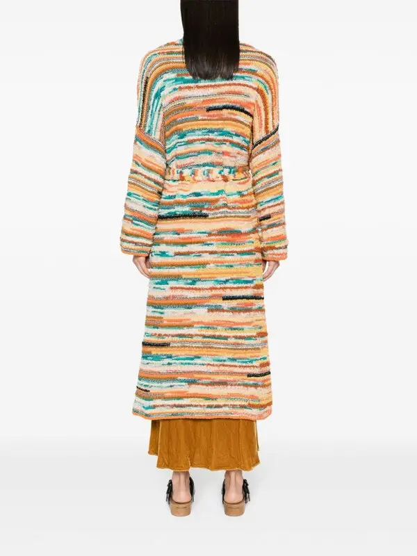 Alanui Maduray Patterned-intarsia Knit Coat