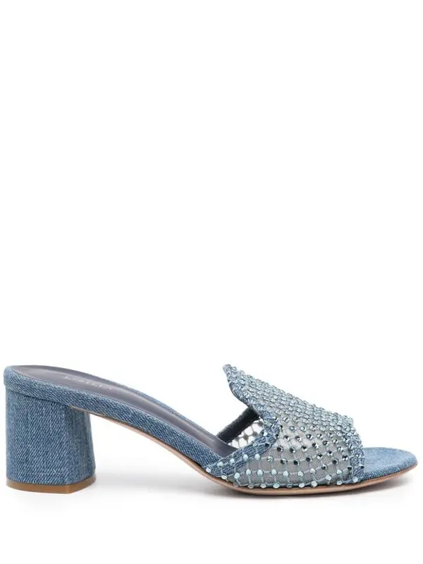 LE SILLA Gilda 65mm Crystal-embellished Mules