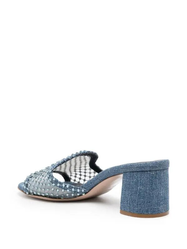 LE SILLA Gilda 65mm Crystal-embellished Mules